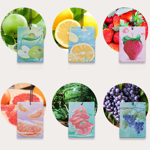 Buy Wholesale China Hanging Paper Fruit Fragrance Car Decoration Smells ...