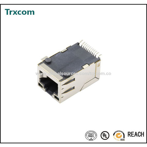 Buy Wholesale China Single 10/100m Tab Up Smt Lan Rj45 Connector ...