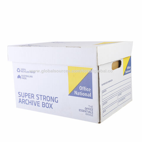 Buy Wholesale China Custom Corrugated Carton File Box With Lid High ...