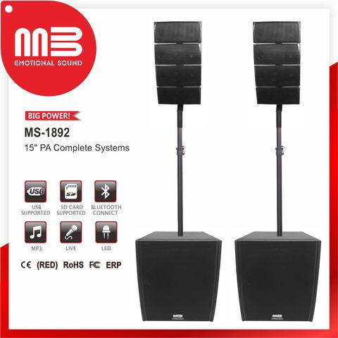 Buy Wholesale China 1200w Home Audio Subwoofer 15 Inch Pa System + 4 ...