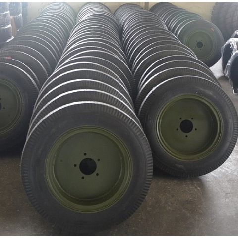 Military Bullet Proof Rubber Spongy Solid Tyre For Anti-aircraft Gun ...
