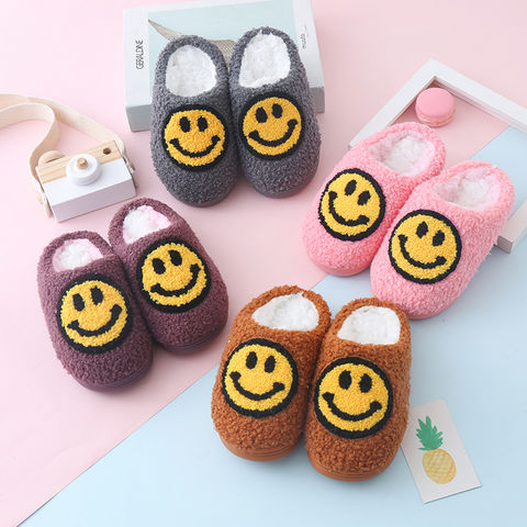 Buy Wholesale China Children Slippers Cute Cartoon Smile Face Cozy ...