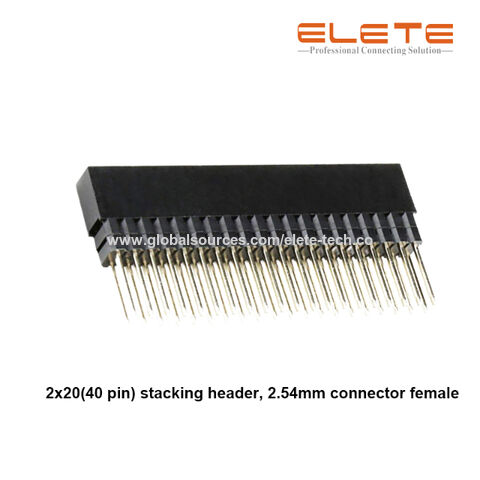 Buy Wholesale China 2x20(40 Pin) Stacking Header, 2.54mm Connector ...