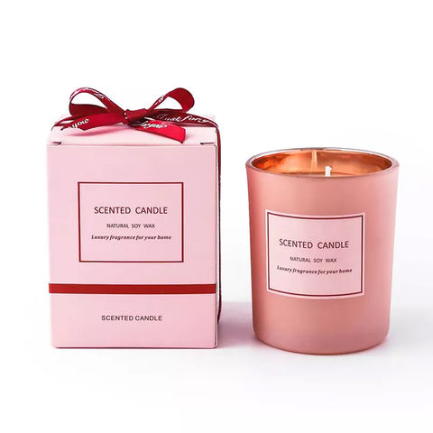 Buy Wholesale China Wholesale Custom Pink Box Empty Candle Jars Package ...