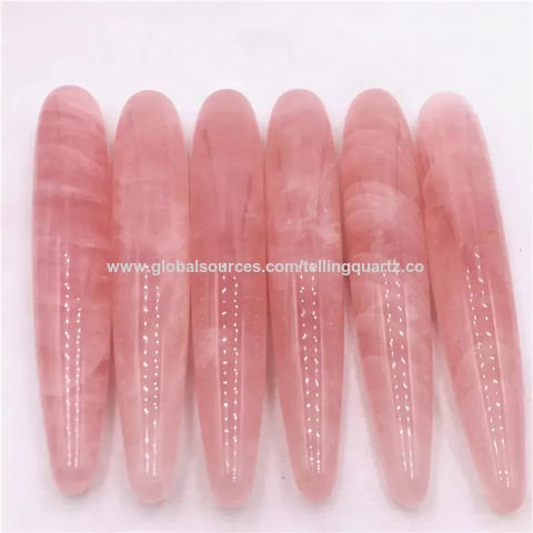 Buy Wholesale China Natural Rose Quartz Polished Straight Healing ...