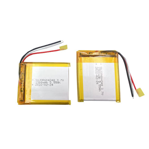 Buy Wholesale China Sujor Lithium Polymer Battery Pack 3.7v 604348 ...