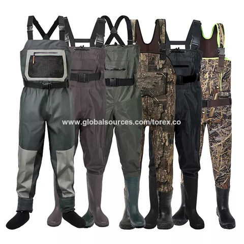 Buy Wholesale China Front Zipper Chest Waders Waterproof Fishing Waders ...