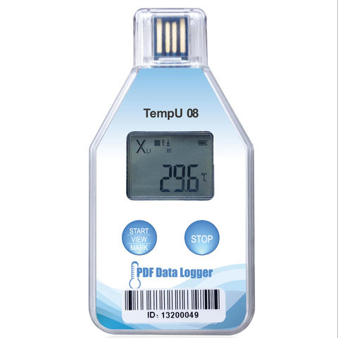 Buy Wholesale China Lcd Usb Display Tzone Tempu08 Single Use Usb Data Logger For Vaccine ...