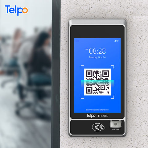 Buy Wholesale China 8-inch Qr Code Time Clock Rfid Id Card Reader ...