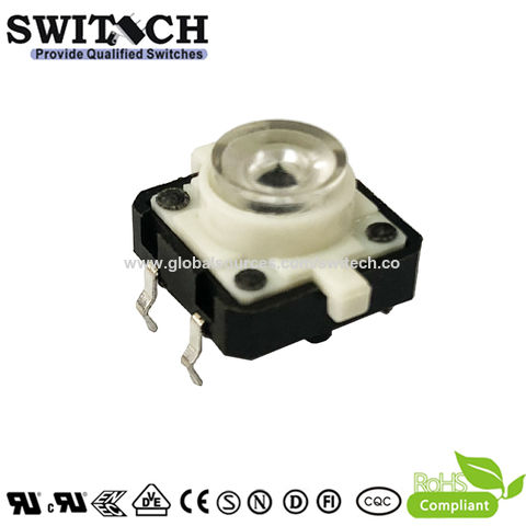 Buy Wholesale China Switech 12lx12wx7.2h Tact Switch Transparent Button ...