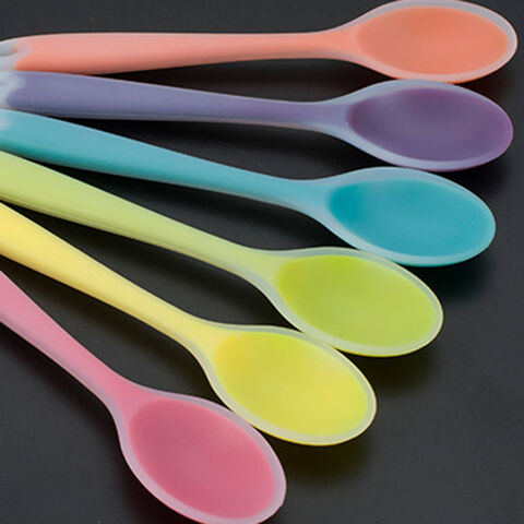 Buy Wholesale China Mini Silicone Soup Spoon Home Use Colorful Heat ...