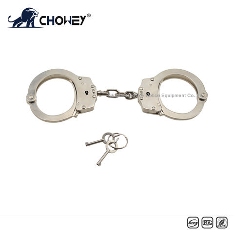 Buy Wholesale China Police Equipment Carbon Steel Metal Chain Handcuffs ...
