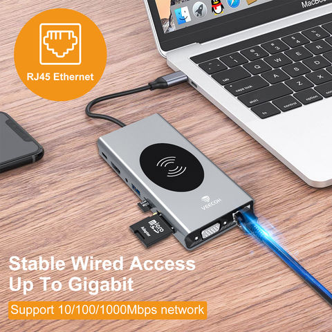 Buy Wholesale China Usb C Hubs Laptop 15 In 1 Triple Display Usb 3.0 4k ...