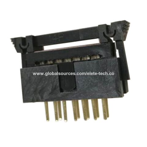2.54mm Pitch Double Row 14-pin Idc Connector, Socket For Ribbon Cable ...