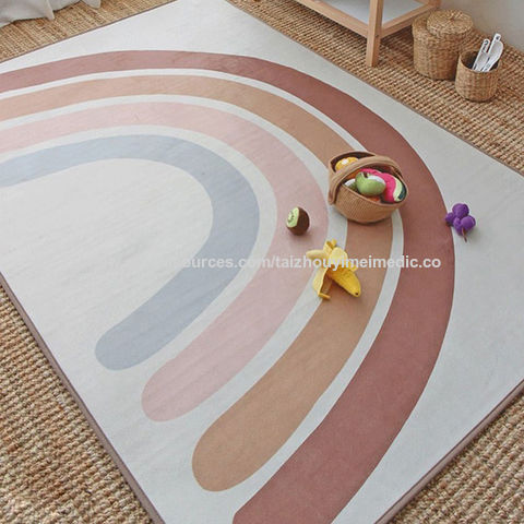 Buy Wholesale China Nordic Wind Rainbow Square Carpet Crawl Pad Baby ...