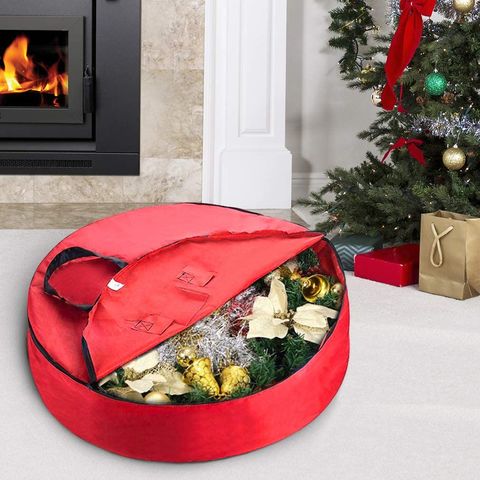 Custom Foldable Tear-proof 600d Oxford Christmas Holiday Wreath ...