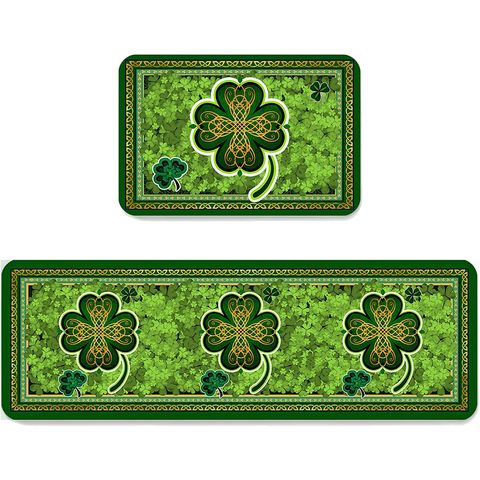 Buy Wholesale China St Patricks Day Clover Anti Fatigue Kitchen Rugs ...