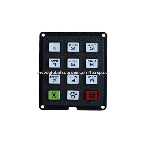 Buy Wholesale China Wholesale 4x3 12 Button Matrix Plastic Chiclet ...