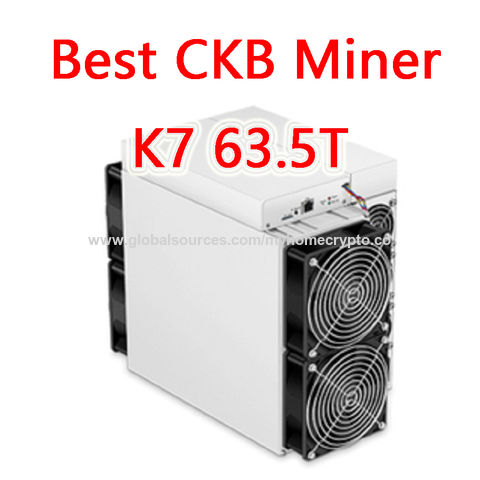 Buy Wholesale China Best Ckb Coin Antminer K7 Miner 63.5t Asic Miner Mining With 3080w Power ...