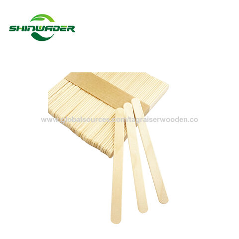 Magnum Round Grind Bevel Edge Birch Wood Ice Cream Popsicle Stick With ...