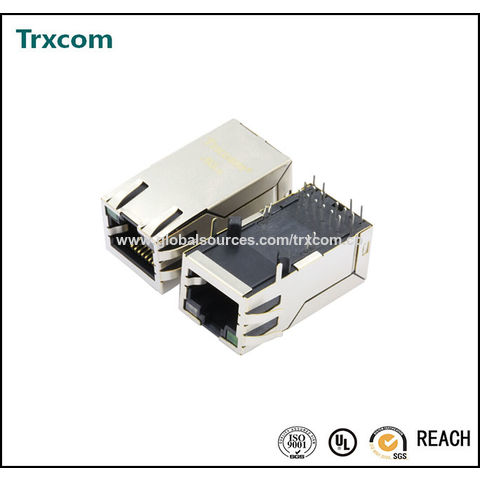 Buy Wholesale China 1 Port Rj45 Modular Connector Jacks With Magnetic ...
