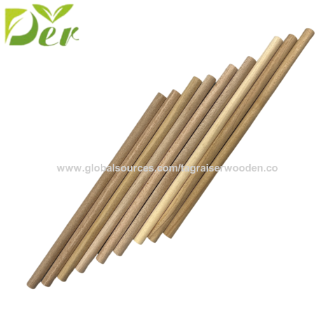 Buy Wholesale China Swizzle Sticks Natural Round Wooden Stick Solid ...
