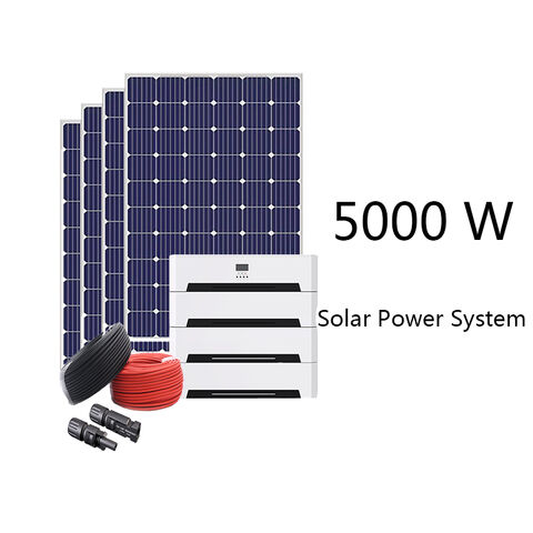 Bulk Buy China Wholesale Complete Solar System 5000w Solar Panel With ...