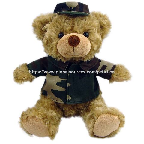 Buy Wholesale China Customized Army Teddy Bear Stuffed Animal Soft ...