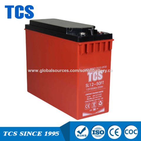 Buy Wholesale China Sl12-50ft 50ah 12v Front Terminal Lead Acid Wet ...