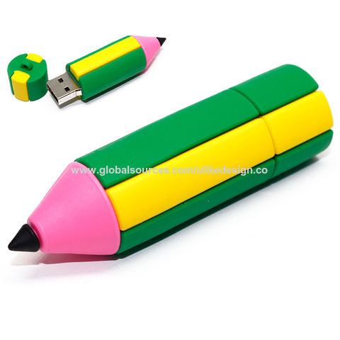 Buy Wholesale China Flash Drive Cartoon Pencil Shape Promotional Gift ...