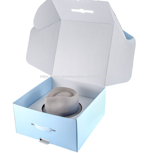 Buy Wholesale China Custom White Cardboard Cap Fedora Box Hat Shipping ...