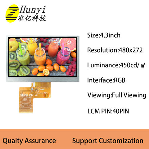 Buy Wholesale China 4.3inch 4.3'' 480x272 Res. Ips Lcd Display Full ...