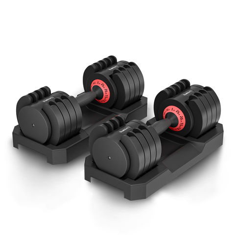 Buy Wholesale China Adjustable Dumbbell 25/55lb 5 In 1 Single Dumbbell ...