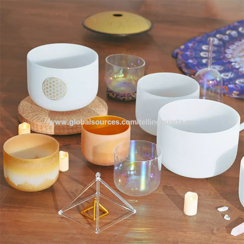 Buy Wholesale China Clear Crystal Quartz Singing Bowl Set Frosted ...