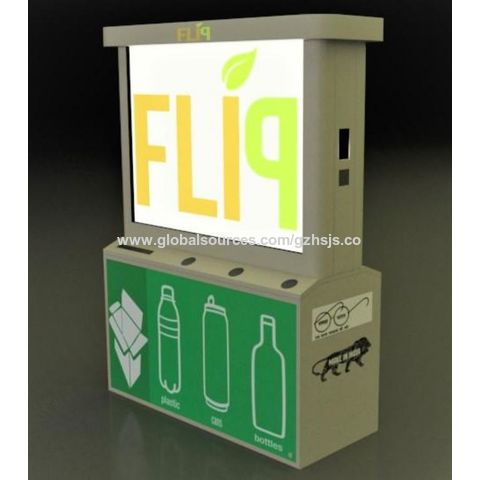 Buy Wholesale China Double Side Outdoor Advertising Light Box Dust Bin ...