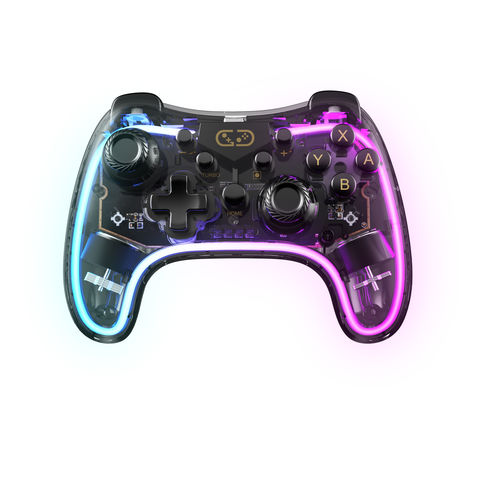 Rgb Lighting Dual Vibration Motion Sensor Wireless Gaming Controller ...
