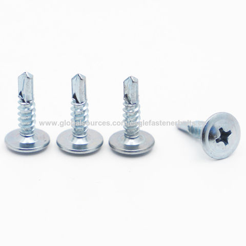 Buy Wholesale China Dovetail Screw Zinc Plated Drilling Screws Large Flat Head Self Drilling ...