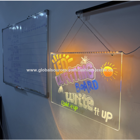 Buy Wholesale China New Crystal Acrylic Writing Board Lights Decorative ...