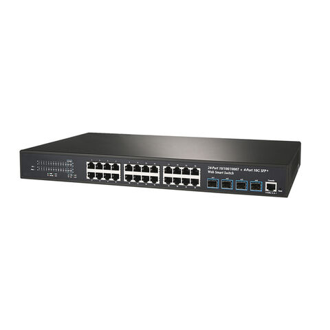 Buy Wholesale China 24-port 10/100/1000mbps + 4-port 10g Sfp+ Managed ...