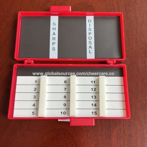 Buy Wholesale China Wholesale Disposable Needle Box Plastic Red ...