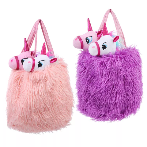 Buy Wholesale China Fancy Pink Plush Bag Children Mini Plush Toy Bag ...