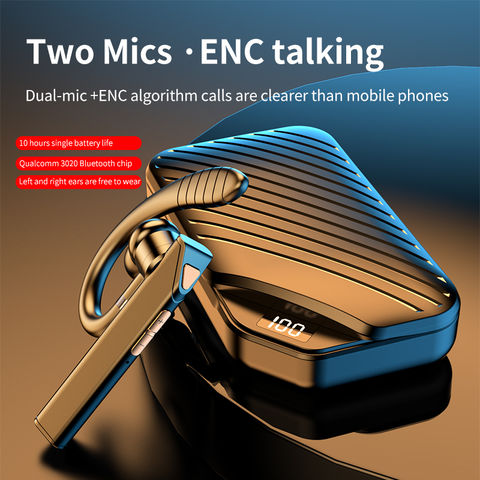 Buy Wholesale China Enc Tws Earbuds With Led Digital Diplay Charging ...