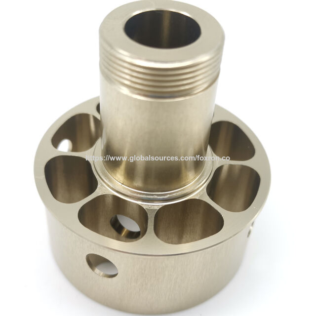 Aluminum Precision Turned Part With Gold Anodizing Surface Treatment ...