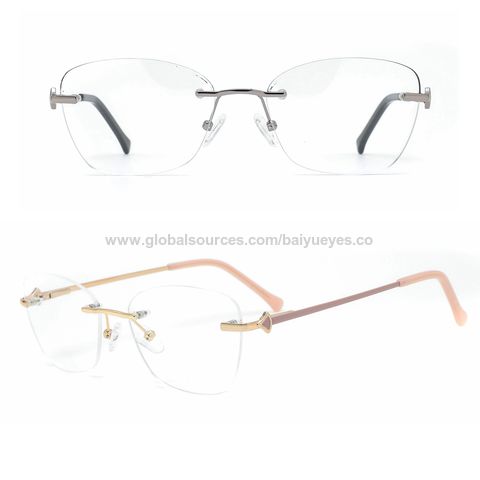 Buy Wholesale China Rimless Glasses For Women New Optical Frame Fashion ...