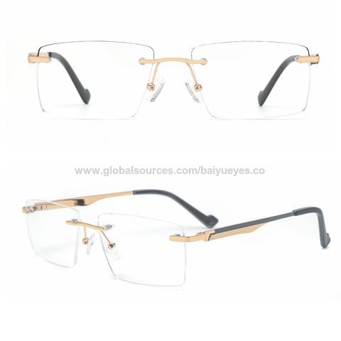 Buy Wholesale China Rimless Glasses For Men New Optical Frame Fashion ...