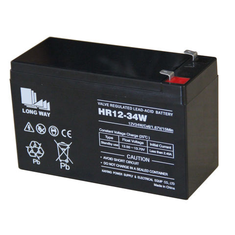 Buy Wholesale China Hr12-34w Ups Vrla Battery For High-end Ups ...