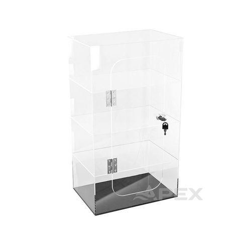 Buy Wholesale China 5 Sided Plexiglass Box White Acrylic Display Rise ...