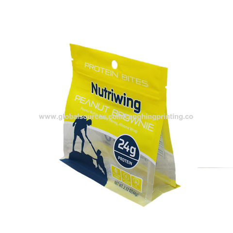 Buy Wholesale China Plastic Heat Seal Flat Bottom Food Shake Whey ...