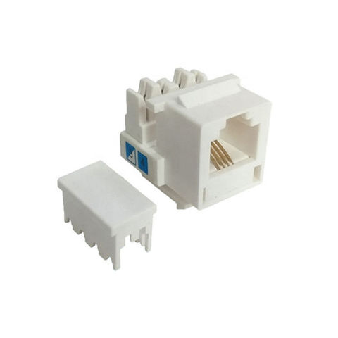 Modular Jacks Cat3 Keystone Jack Module Utp 6p4c Screw Type Telephone ...