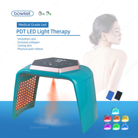 Bowket 7 Color Led Mask Uv Light Care Ems Therapy Nano Facial Steamer ...